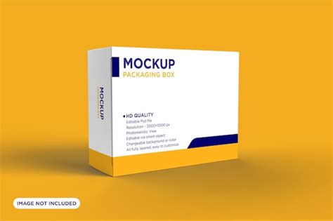 직사각형 포장 상자 프로토 타입 프리미엄 Psd 파일 직사각형 포장 상자 프로토 타입 프리미엄 Psd 파일