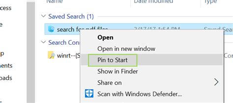 How To Pin Windows 10 File Explorer Searches To The Start Menu Laptop Mag