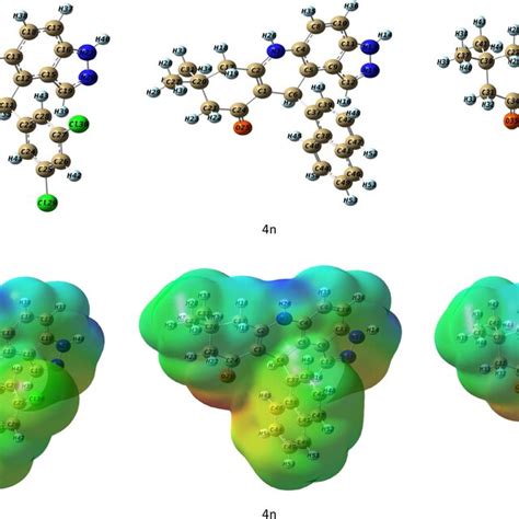 The Dft Optimized Structures And Molecular Electrostatic Potential