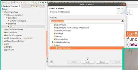 Como crio o teste pelo Intellij não aparece a opção para mim TDD e Java testes