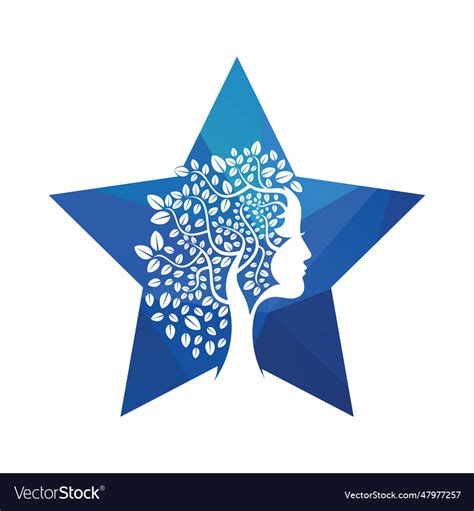 Woman Tree Template Design Royalty Free Vector Image
