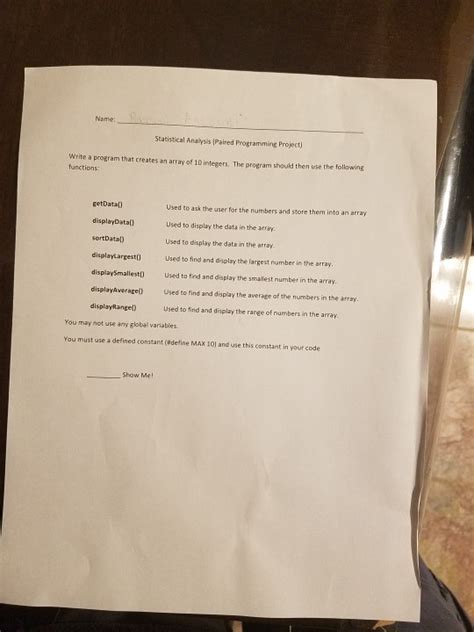 Solved Statistical Analysis Paired Programming Project