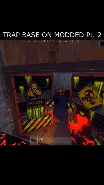 Trap Base On Modded Pt2 Rust Rustshorts Rustpvp Rustraid Rusttrapbase Rustclips