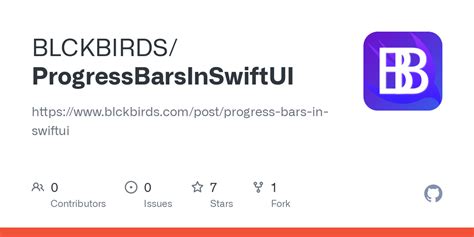 GitHub BLCKBIRDS ProgressBarsInSwiftUI Https Blckbirds Com Post Progress Bars In Swiftui