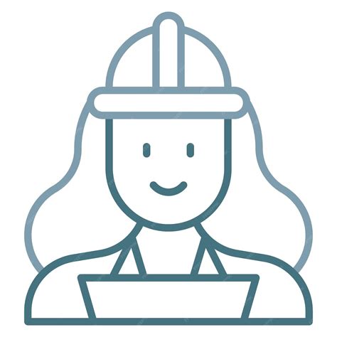 Premium Vector Qa Engineer Female Duotone Illustration