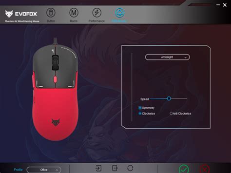 Evofox Phantom Air Ultra Lightweight Gaming Mouse Upto 1000hz Polling Rate 7000 Fps 12800