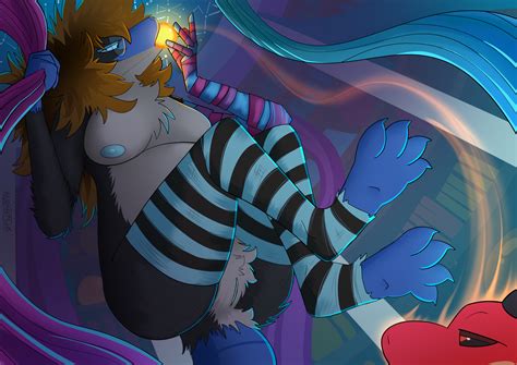 Rule 34 Ambiguous Gender Anthro Blue Body Blue Eyes Blue Nipples Blue