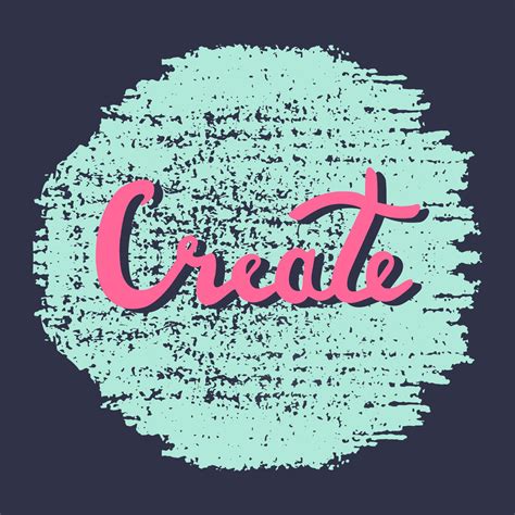 Create Card Hand Drawn Quote 2744426 Vector Art At Vecteezy