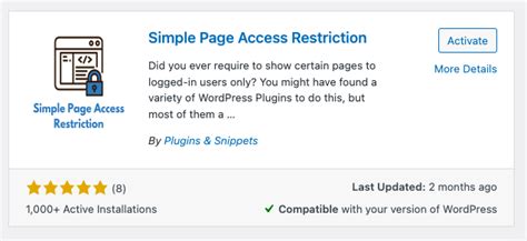 How To Restrict Page Access To Logged In Users In Wordpress