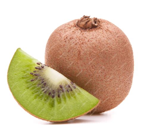 Premium Photo Sliced Kiwi Fruit Segment Isolated On White Background