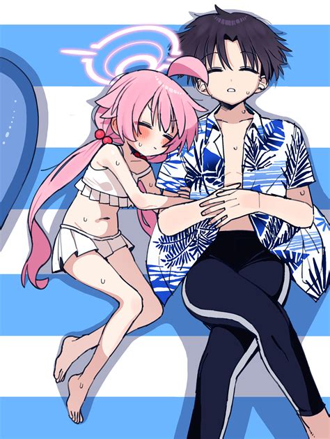 Sensei Hoshino And Hoshino Blue Archive Drawn By Je O Mo Danbooru