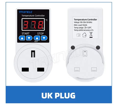 Socket Thermostat Digital Temperature Controller Socket Outlet 110v 220v Ntc Sensor Probe