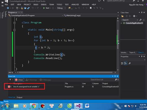 C Use Of Unassigned Local Variable C Stack Overflow