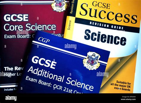 GCSE Science Revision Books Stock Photo Alamy