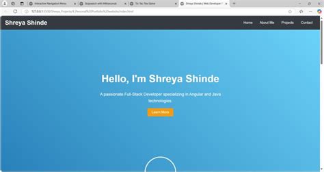 shreya shinde on linkedin webdevelopment portfolio