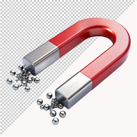 magnet attracting metal premium ai generated psd