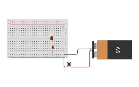 Circuit design Kids:: Push Button | Tinkercad