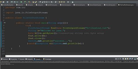 Java Fileoutputstream Class Java Fileoutputstream Is An Output By