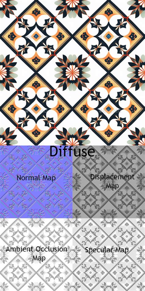 2d Grid Pattern Tile Texture By Vipspawn 3docean