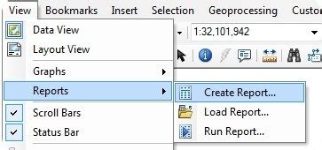 Working With Reports In ArcMap Part I Getting Started