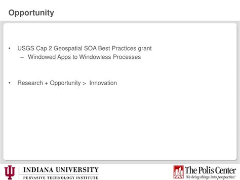 Ppt Geo Spatial Service Oriented Architecture Of The Indiana Flood