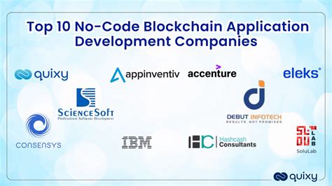 Top 10 Blockchain Application Development Companies To Transform You Business Quixy