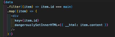 React리액트 Dangerouslysetinnerhtml 를 사용하여 Dom 요소의 Html 콘텐츠 설정하기
