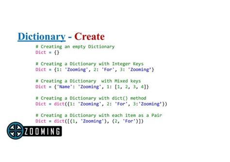 Python Variable Types List Tuple Dictionary