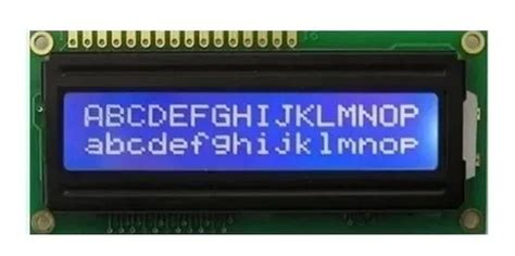 5 display lcd 16x2 1602 back azul verde pic arduino 1ª linha