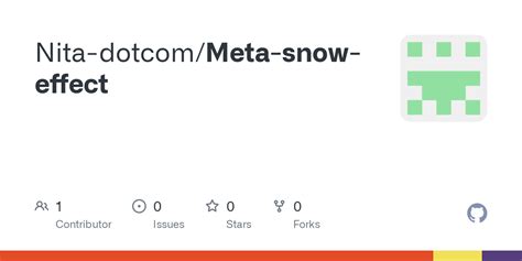 Github Nita Dotcommeta Snow Effect