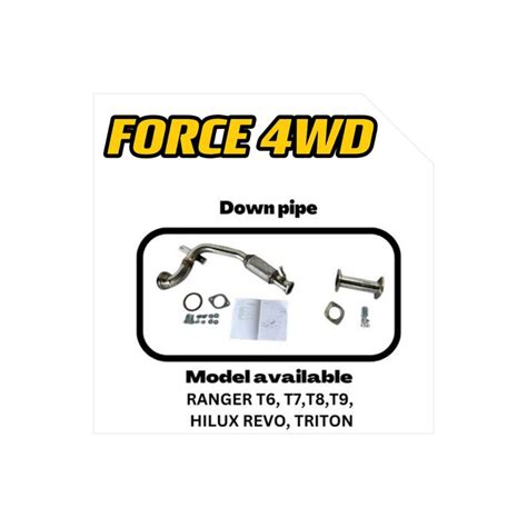 TOYOTA HILUX REVO ROCCO ROGUE FORCE DOWN PIPE EXHAUST Shopee Malaysia