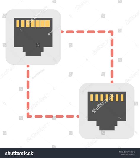 Local Area Network Connection Diagram Stock Vector Royalty Free 1090240040 Shutterstock