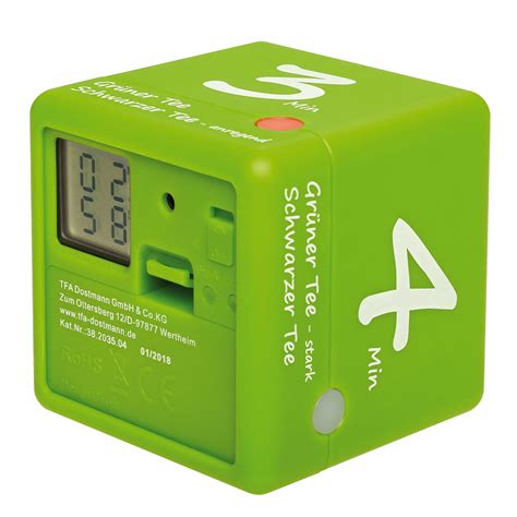 digitaler tee timer cube timer tfa dostmann