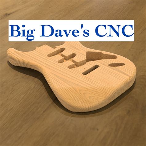 CNC STL Files Electric Guitar Body Similar To A Strat Etsy