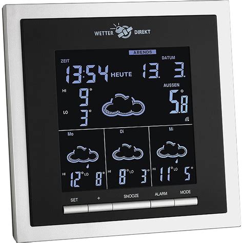 tfa dostmann helios draadloos weerstation met voorspelling model
