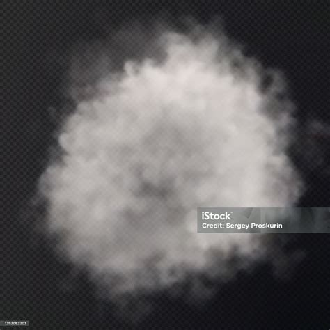 투명 한 검은 색 배경에 고립 된 흰색 연기 퍼프 Png 스팀 폭발 특수 효과 증기 안개 연기 Png의 효과적인 질감 벡터 검은색에 대한 스톡 벡터 아트 및 기타 이미지