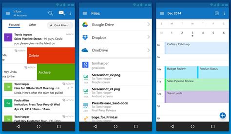 outlook for ios and android microsoft adds new business features