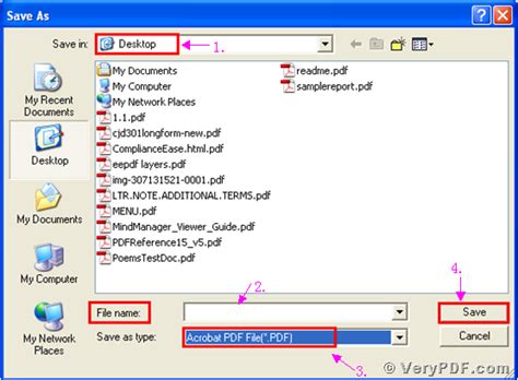 How To Print Office Documents Of Xls To Pdf Verypdf Knowledge Base