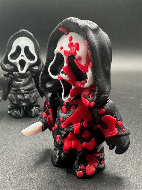 Masked Horror Flexi Figure 3d Printed Slasher Fidget Toy Etsy