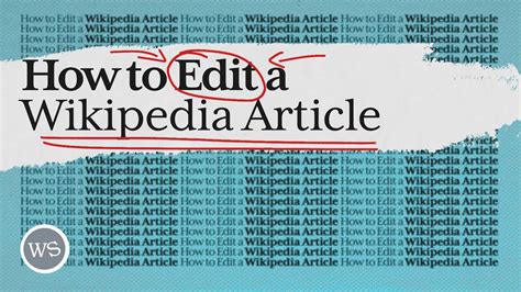 how to edit a wikipedia article wikipedia editing basics ep 00 youtube