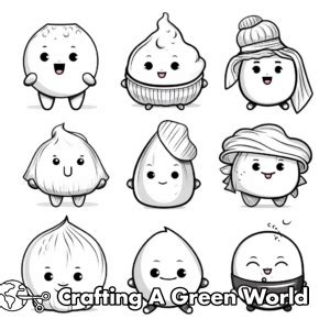 Dumpling Coloring Pages Free And Printable