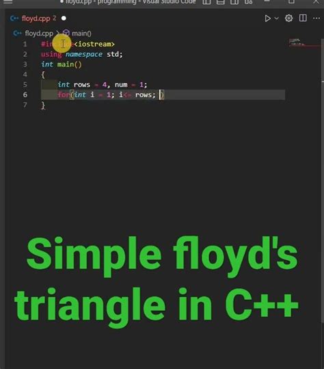 print floyd s triangle in c program to print floyd s triangle