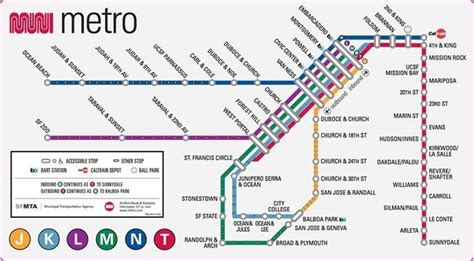 How To Ride Muni Metro Map Transit Map San Francisco Transit Map Metro Map