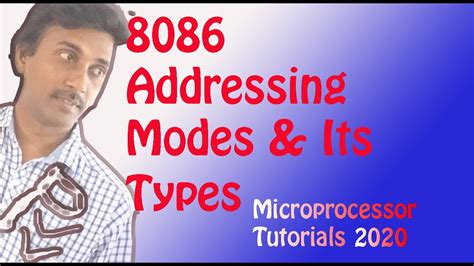 Types Of Addressing Modes In 8086 Mpmc Tutorials By Pvvguru Youtube