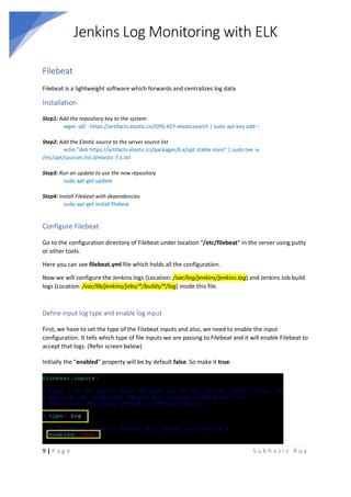 Jenkins Log Monitoring With Elk Stack PDF