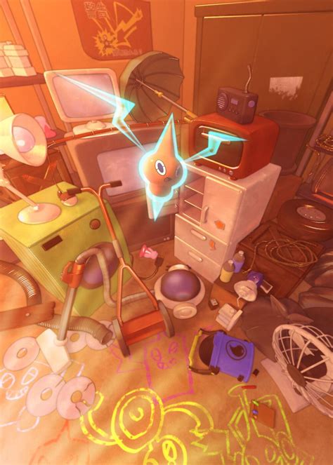 Rotom Pokemon Card 3d Fanart On Artstation At Artstation