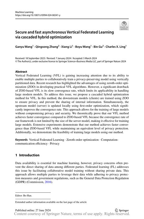 secure and fast asynchronous vertical federated learning via cascaded
