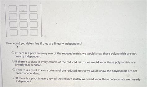Solved Use Coordinate Vectors To Determine Whether The Chegg
