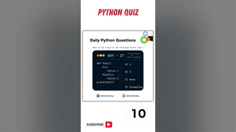 python coding challenge day 17 what is the output of the following python code python