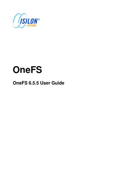 Onefs User Guide 6 5 5 Pdf Computer Cluster Apache Hadoop